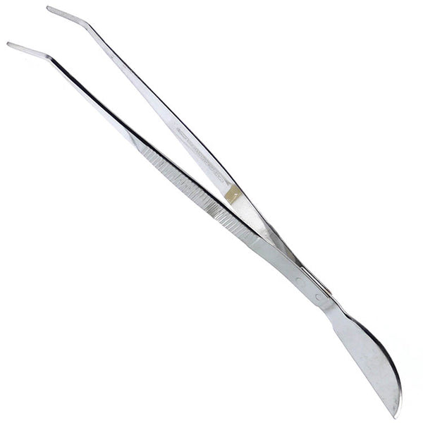 Stainless Angled Tweezers – Stone Lantern